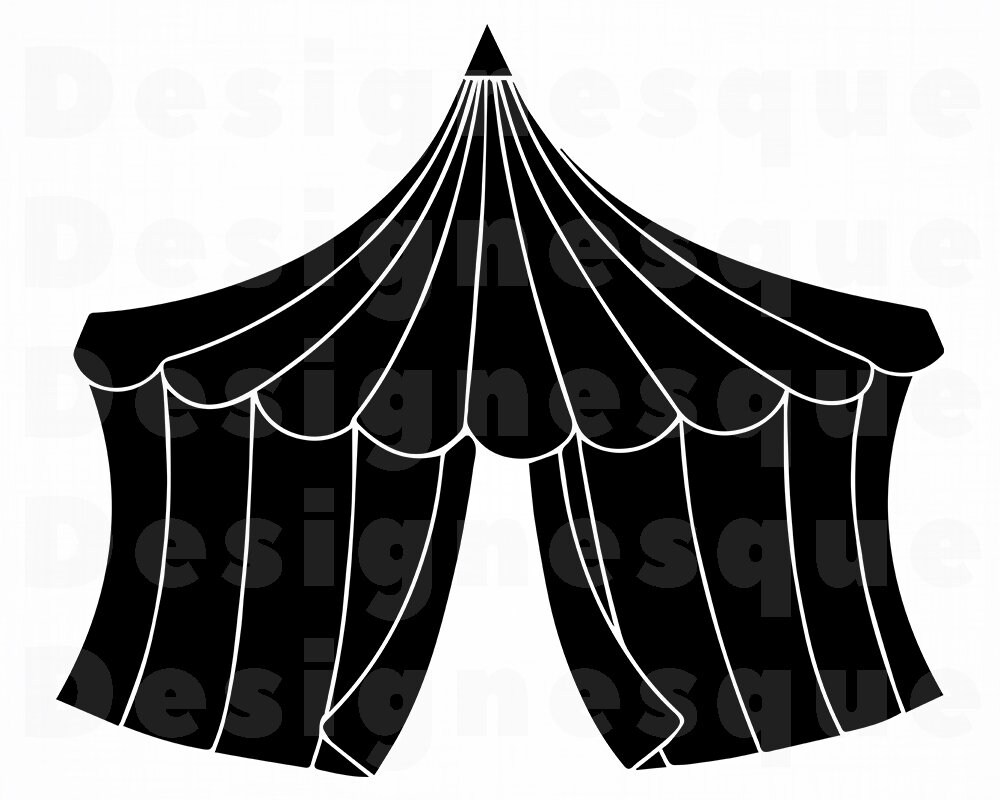 Vector Dxf Eps Png Circus Clipart Circus Logo SVG Circus Tent Circus ...