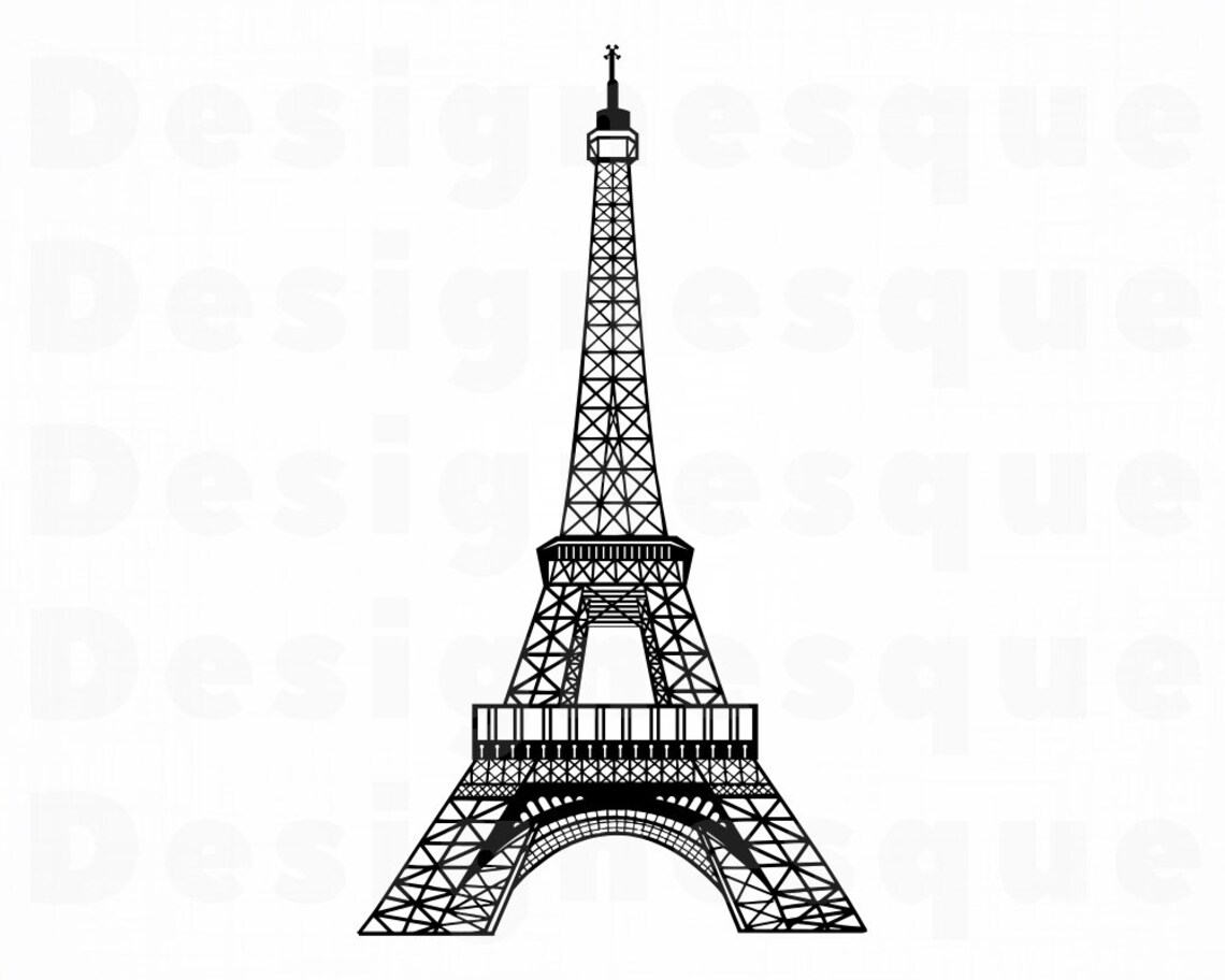 Torre Eiffel 2 SVG Torre Eiffel Svg París Svg Eiffel Tower | Etsy