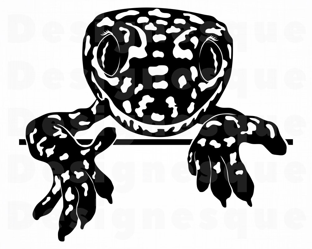 Peeking Lizard SVG Lizard SVG Lizard Clipart Lizard Files | Etsy