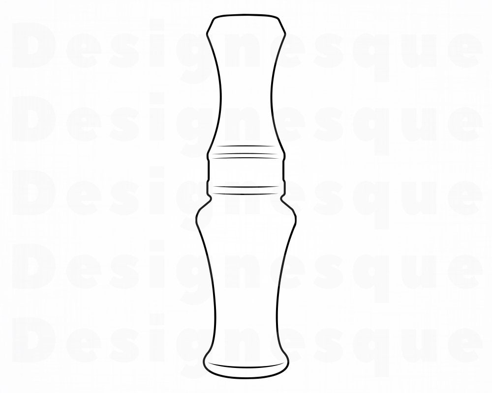 Duck Call Outline 2 SVG Duck Hunting Svg Duck Whistle Svg | Etsy