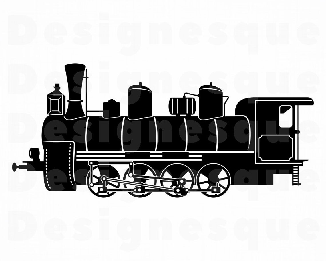 Steam Engine Svg Train Svg Steam Train Svg Locomotive Svg Etsy