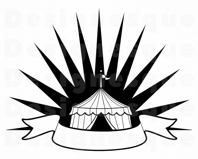 Vector Dxf Eps Png Circus Clipart Circus Logo SVG Circus Tent Circus ...