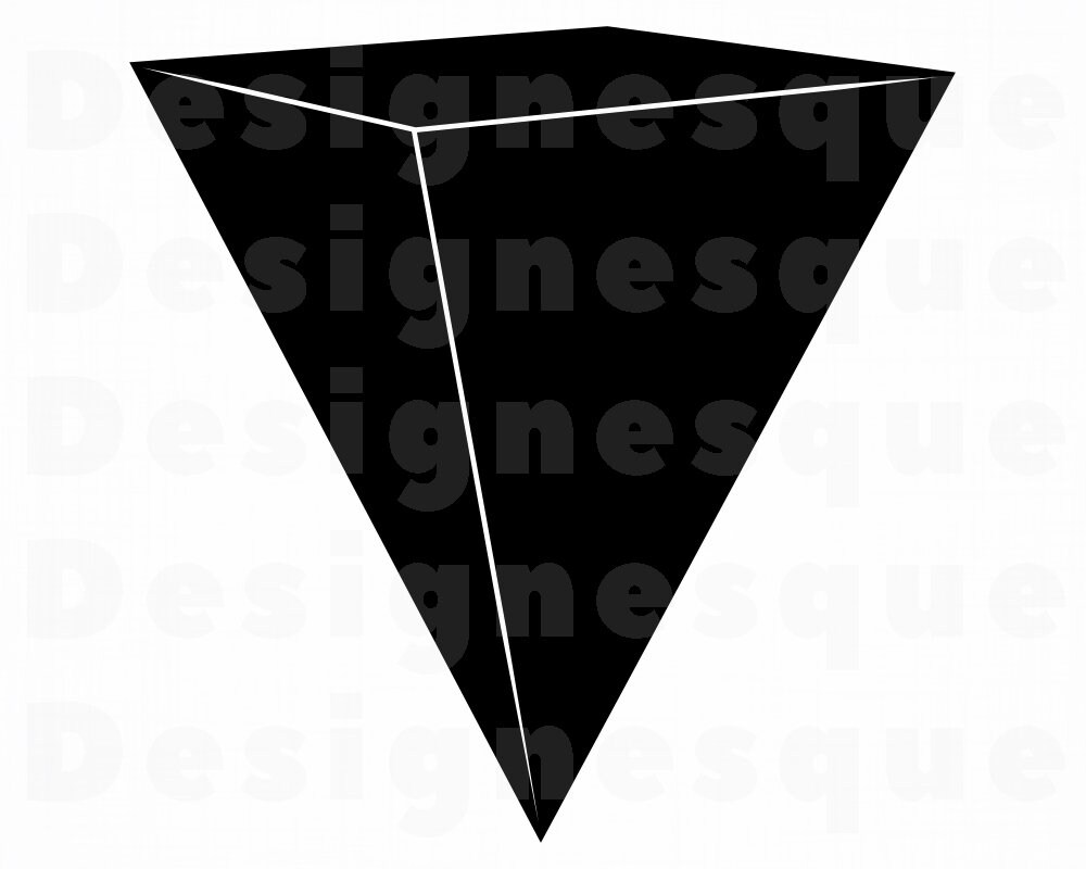 Upside Down Pyramid SVG Pyramid SVG Geometric Svg Pyramid | Etsy