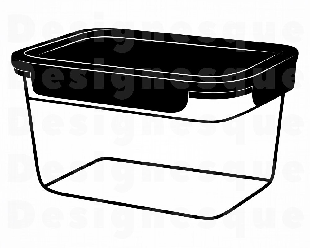 Plastic Food Storage Container 2 SVG Lunch Box Svg Take Out | Etsy