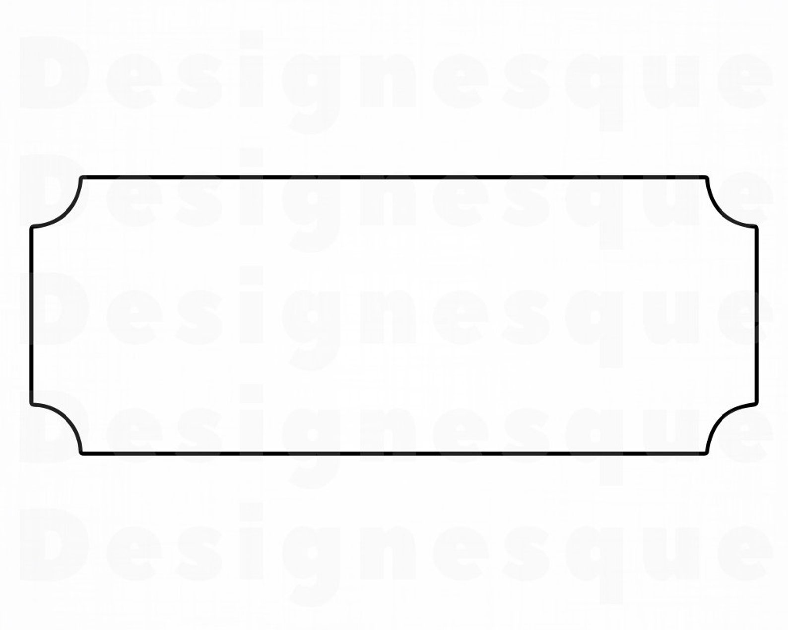 Plaque Outline SVG Plaque SVG Banner Svg Plaque Clipart | Etsy UK