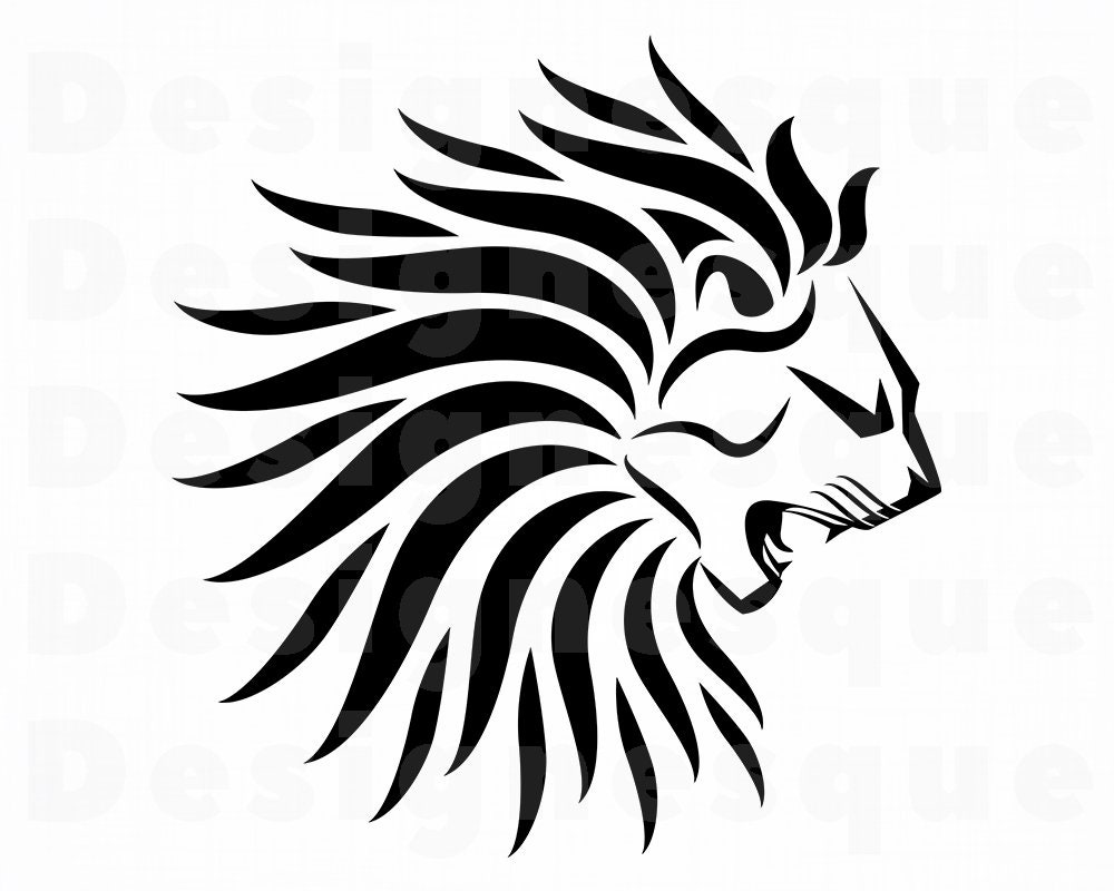 Lion #15 SVG Lion Dxf Lion Files for Cricut Lion Svg Lion Clipart Lion ...