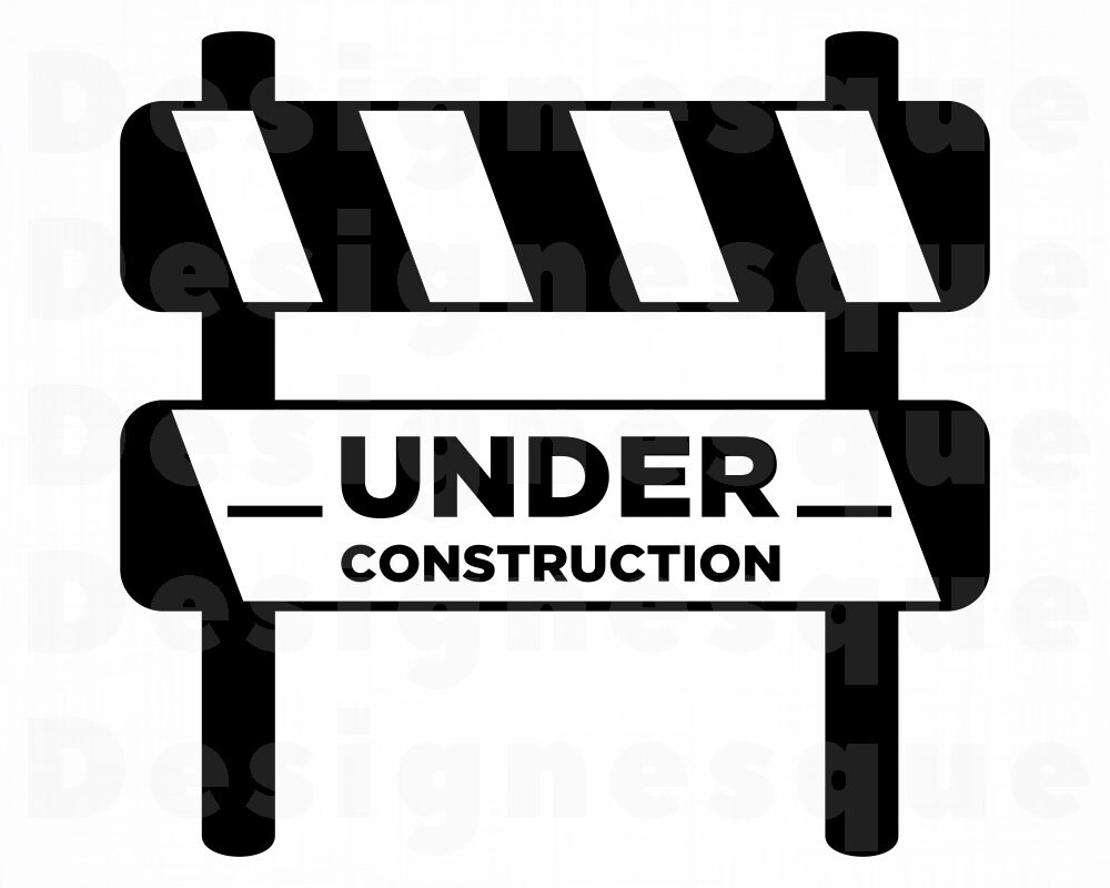 Under Construction 2 SVG Under Construction Clipart Under | Etsy
