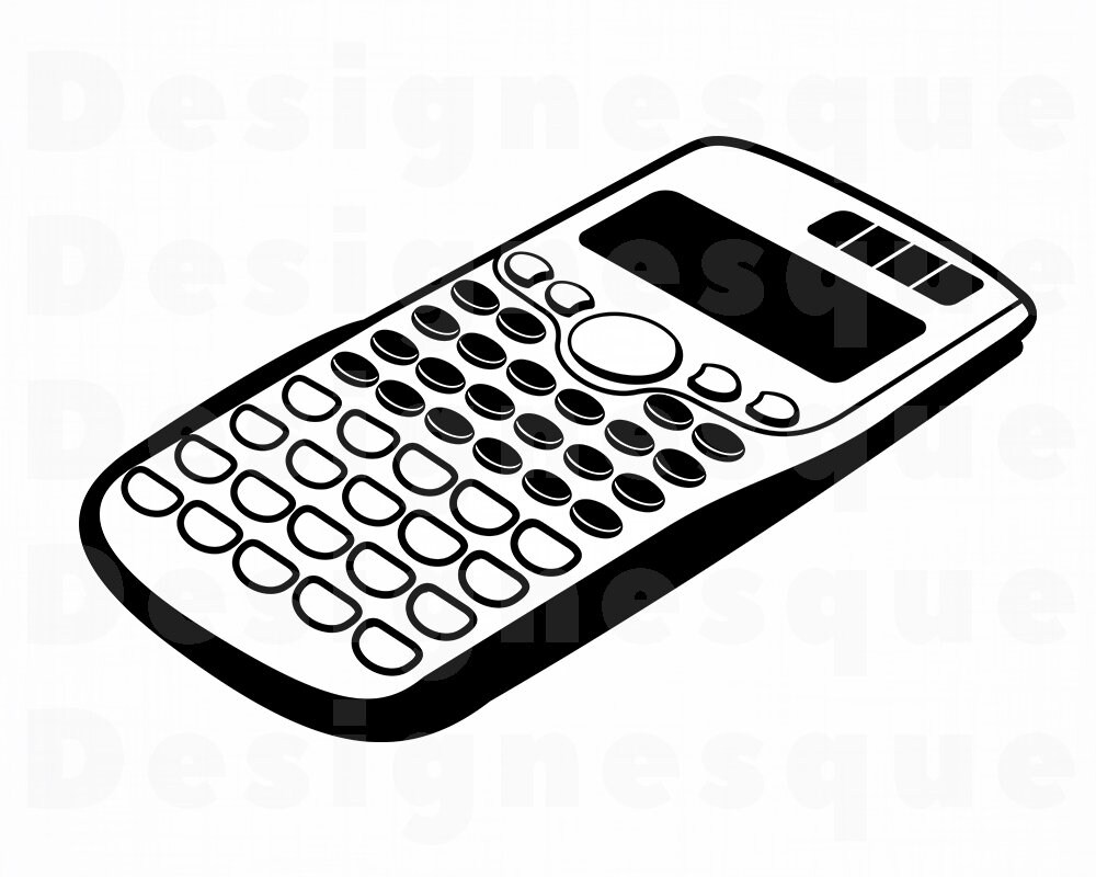 Calculator SVG Graphing Calculator SVG Calculator Clipart | Etsy