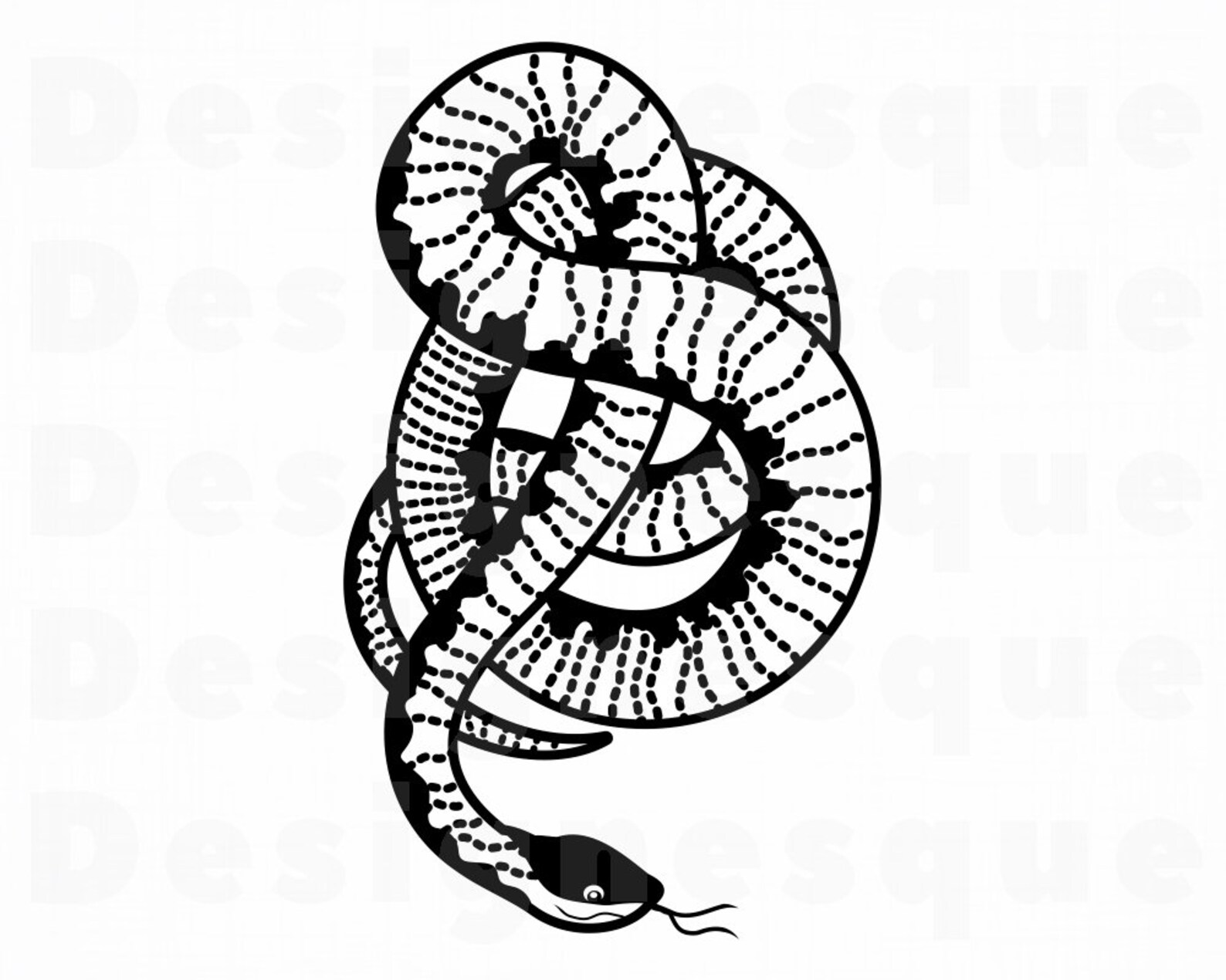 Coiled Snake SVG Snake Logo SVG Snake SVG Snake Clipart | Etsy