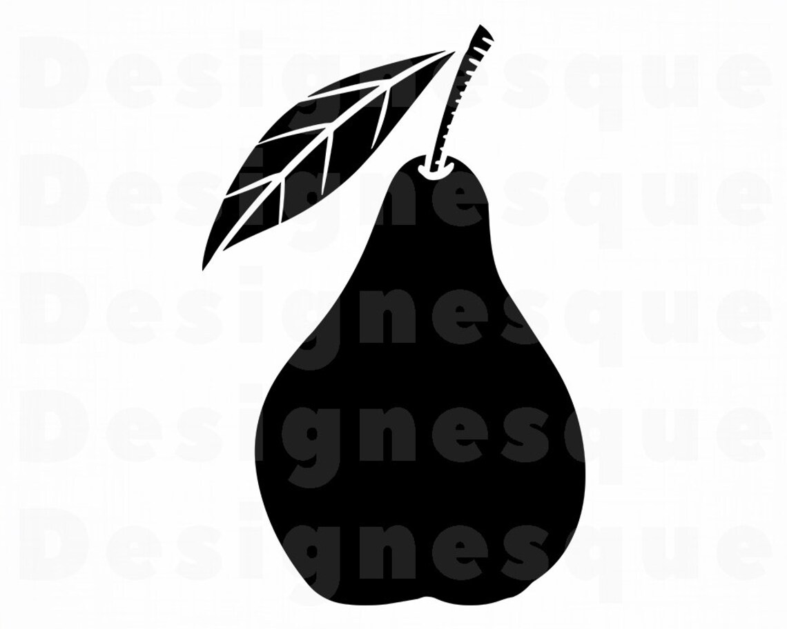Pear 2 Svg Pear SVG Fruit Svg Pear Clipart Pear Files for | Etsy
