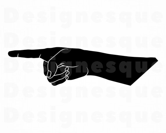 Pointing Hand #2 SVG Pointing Finger SVG Png Eps Dxf Pointing Finger ...