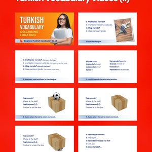 Beginner Turkish Vocabulary | A1 and A2 | Turkish Words & Phrases ...