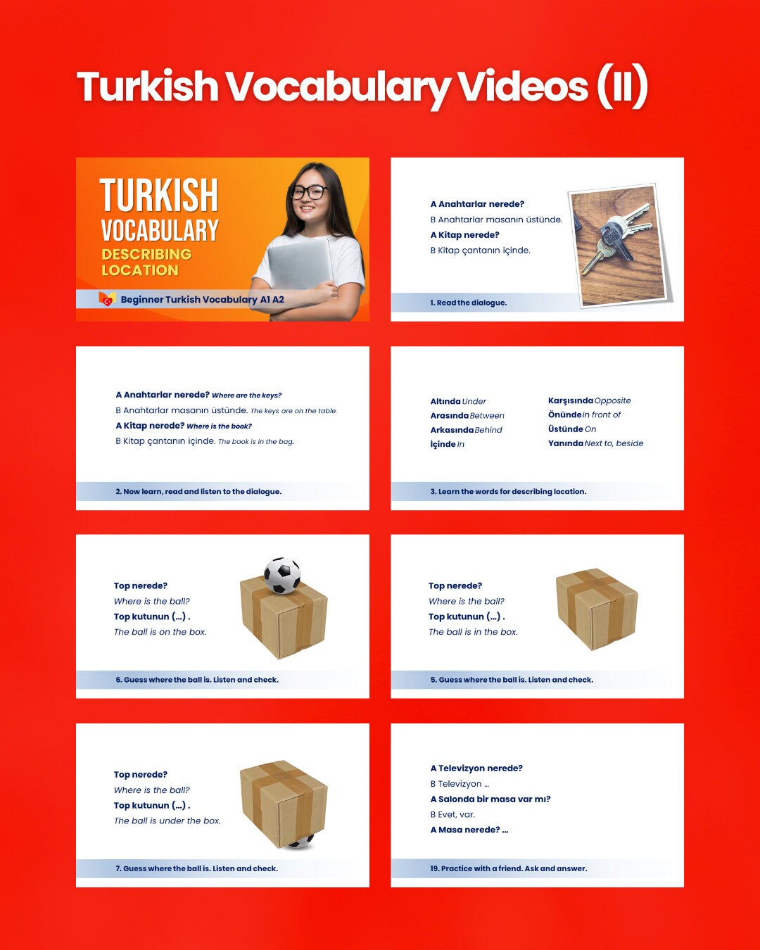 Beginner Turkish Vocabulary | A1 and A2 | Turkish Words & Phrases ...