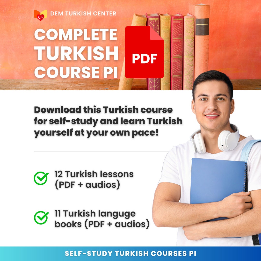 Complete Turkish Course PI Turkish Books & Lessons Turkish Language - Etsy