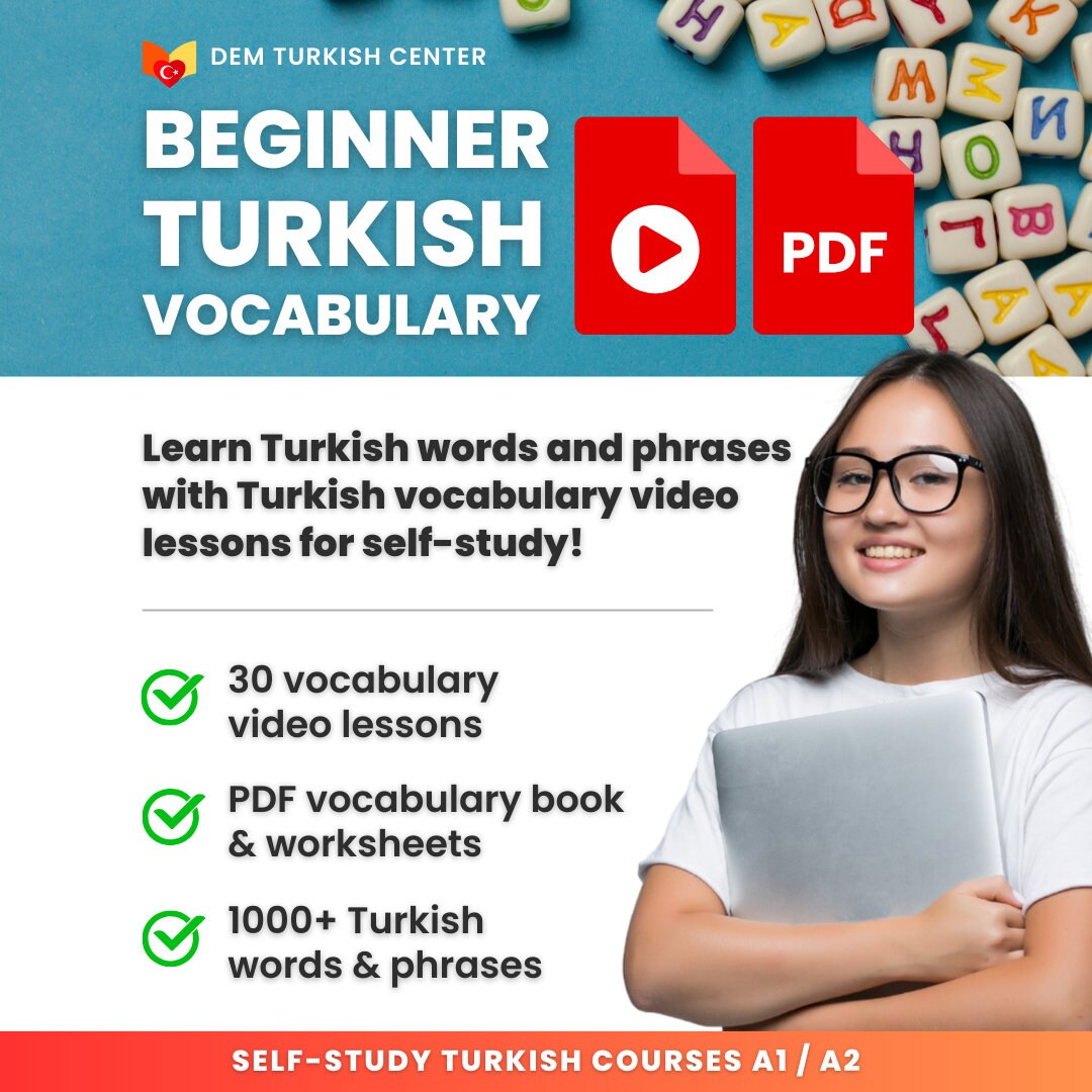Beginner Turkish Vocabulary | A1 and A2 | Turkish Words & Phrases ...