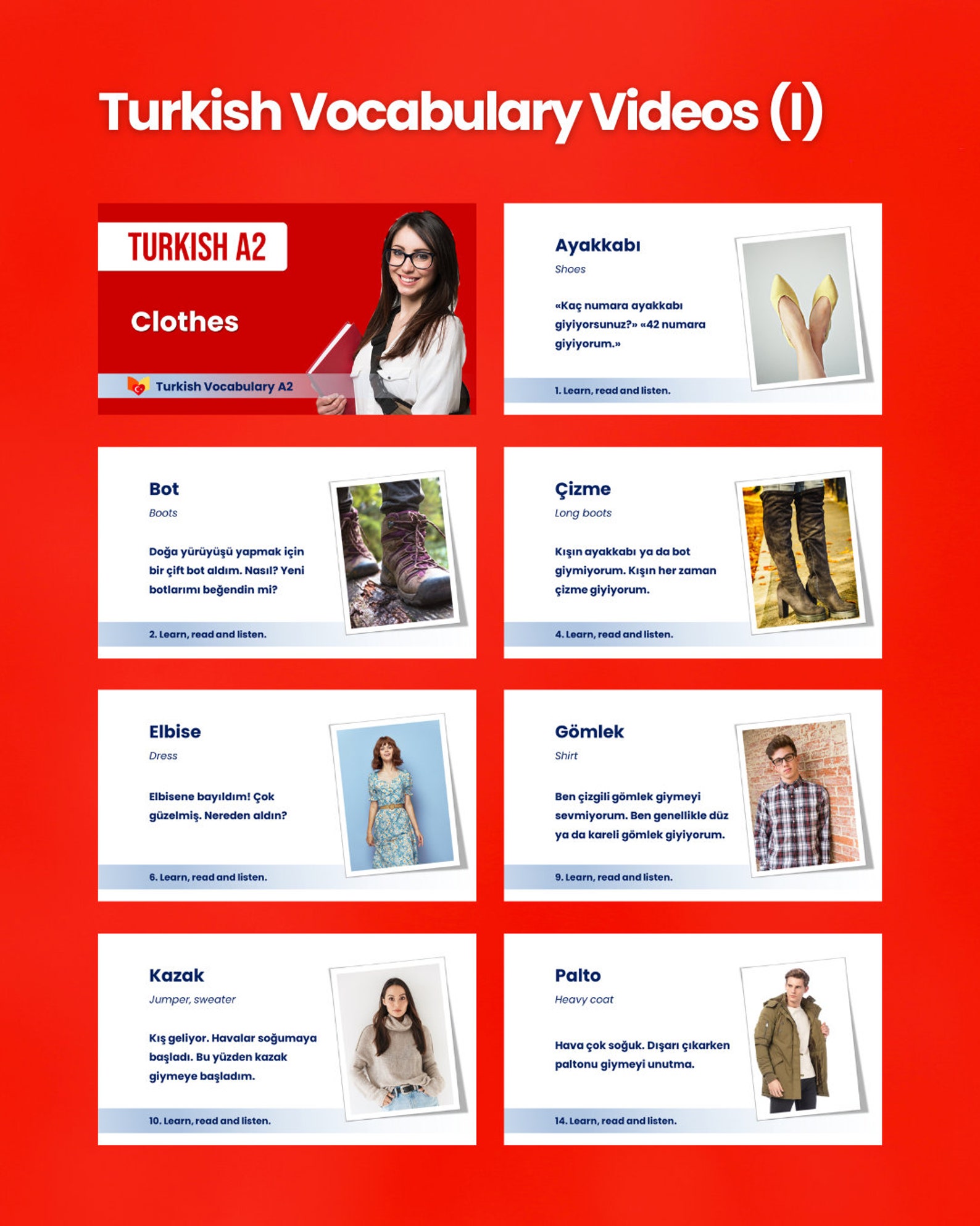 Beginner Turkish Vocabulary | A1 and A2 | Turkish Words & Phrases ...