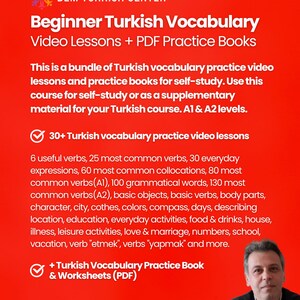 Beginner Turkish Vocabulary | A1 and A2 | Turkish Words & Phrases ...