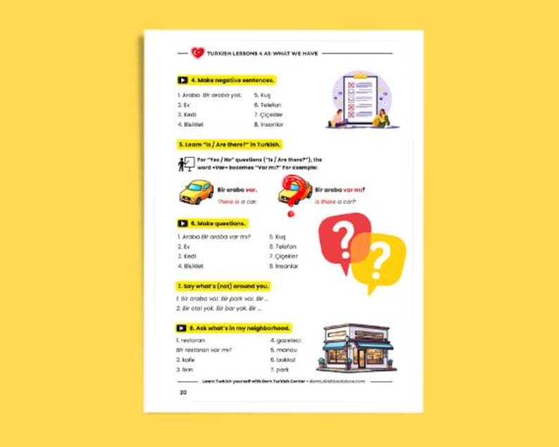 Turkish Lessons A1 – Beginner Self-study PDF + Audio - Etsy
