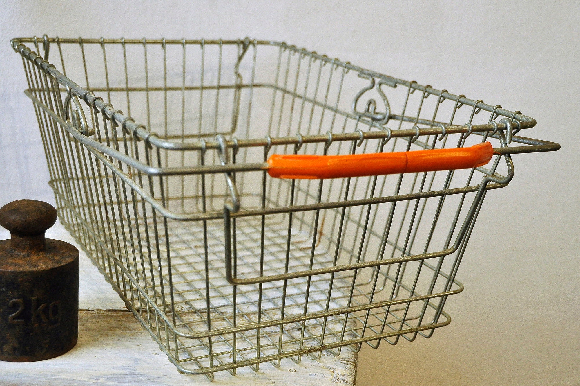 Vintage Shopping Basket Iron Shopping Basket 70's | Etsy
