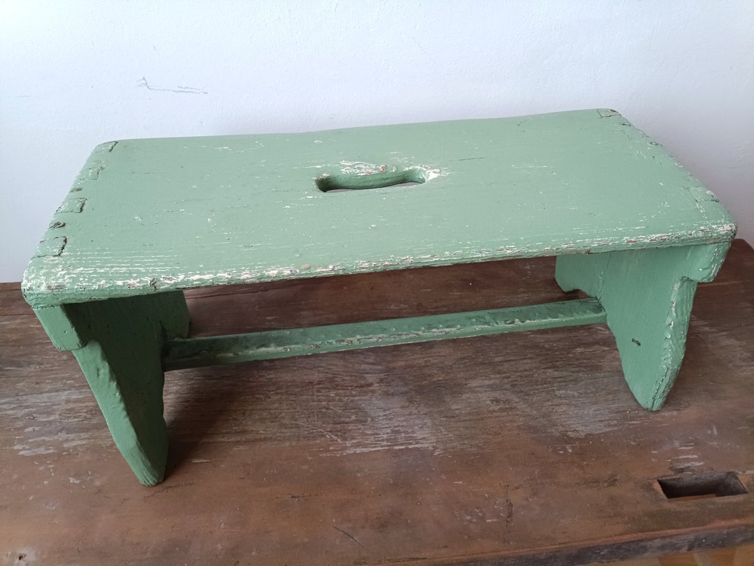 Vintage Stool, Old Milk Stool, Rustic Wooden Stool, Handmade Chair ...