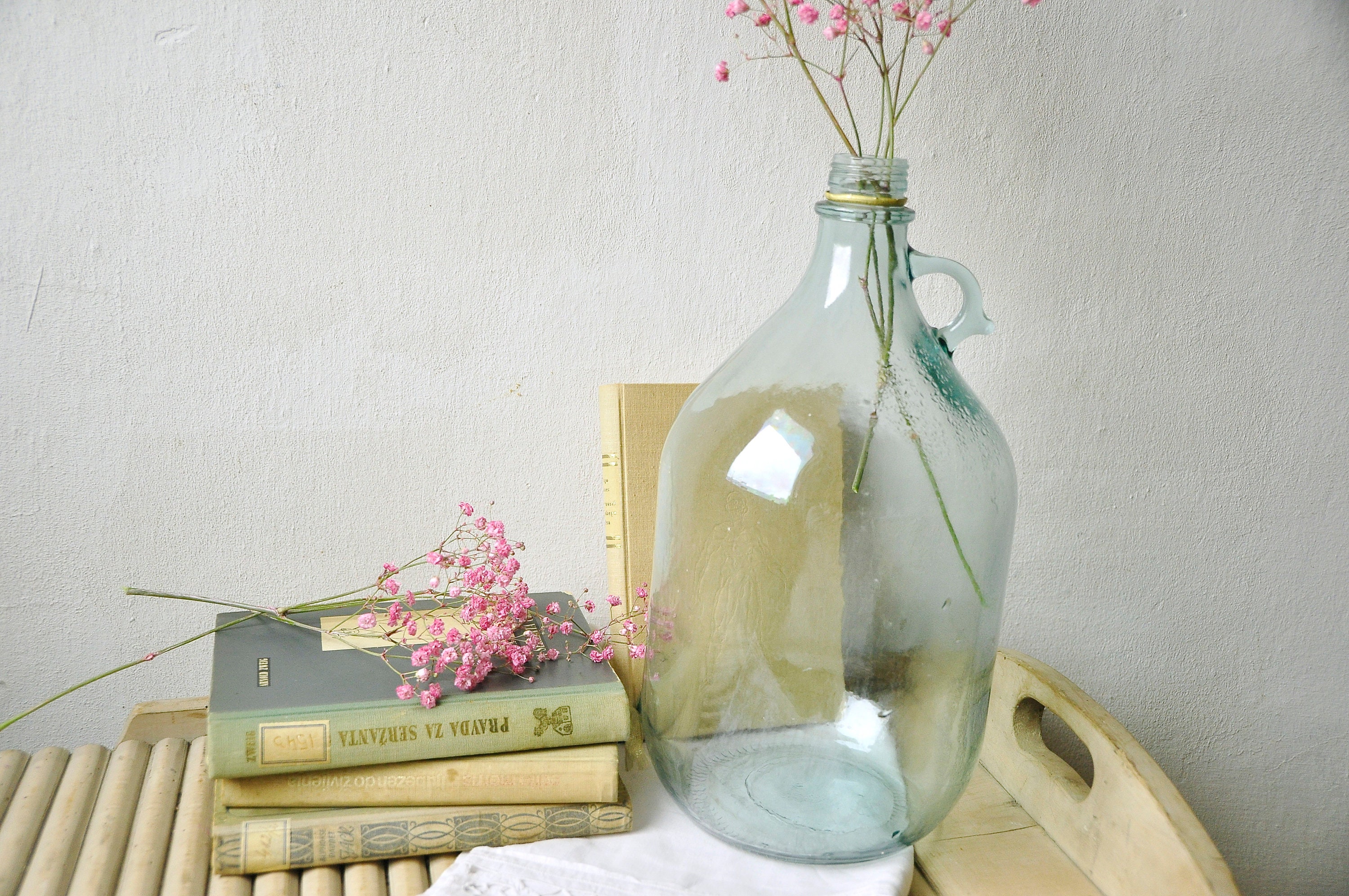 Vintage Blue Demijohn Light Blue Demijohn Light Blue Vase - Etsy