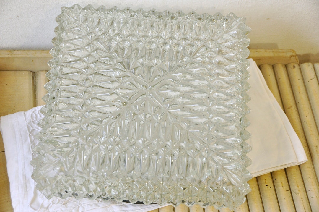 Vintage Mount Ceiling Light, Square Wall Ceiling Lamp, Mandala Pattern ...