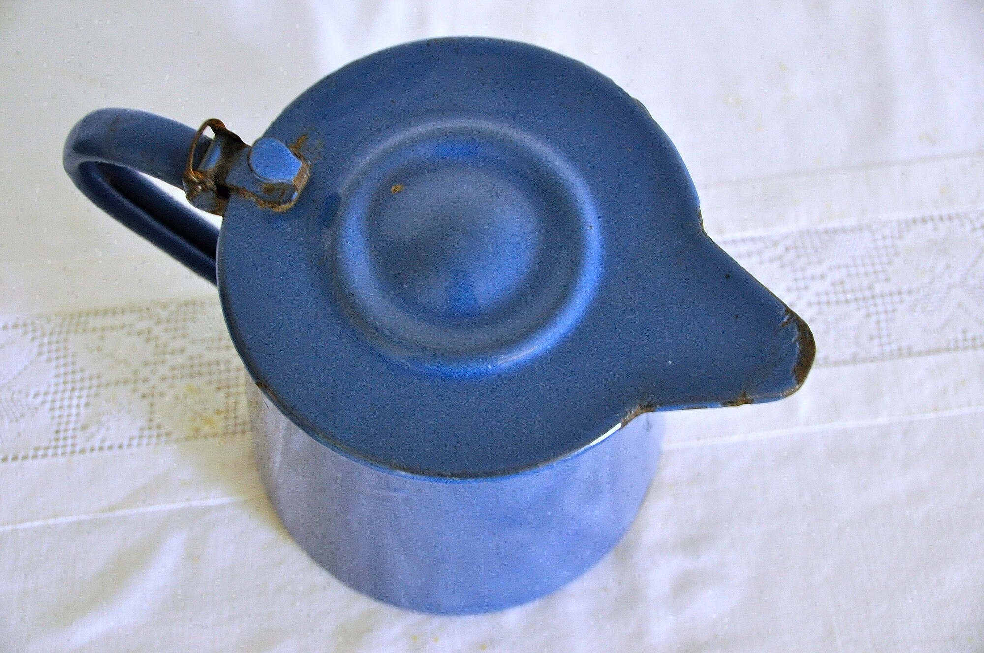Rare Vintage Enamel Tea Pot Enamel Kettle Enamel Jug AW - Etsy
