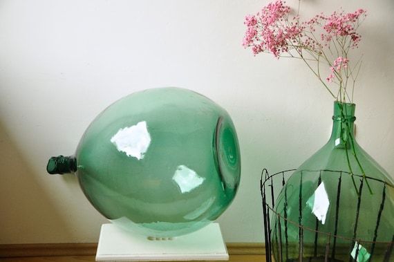 Antique Demijohn XXL Demijohn Green Demijohn Green Carboy | Etsy