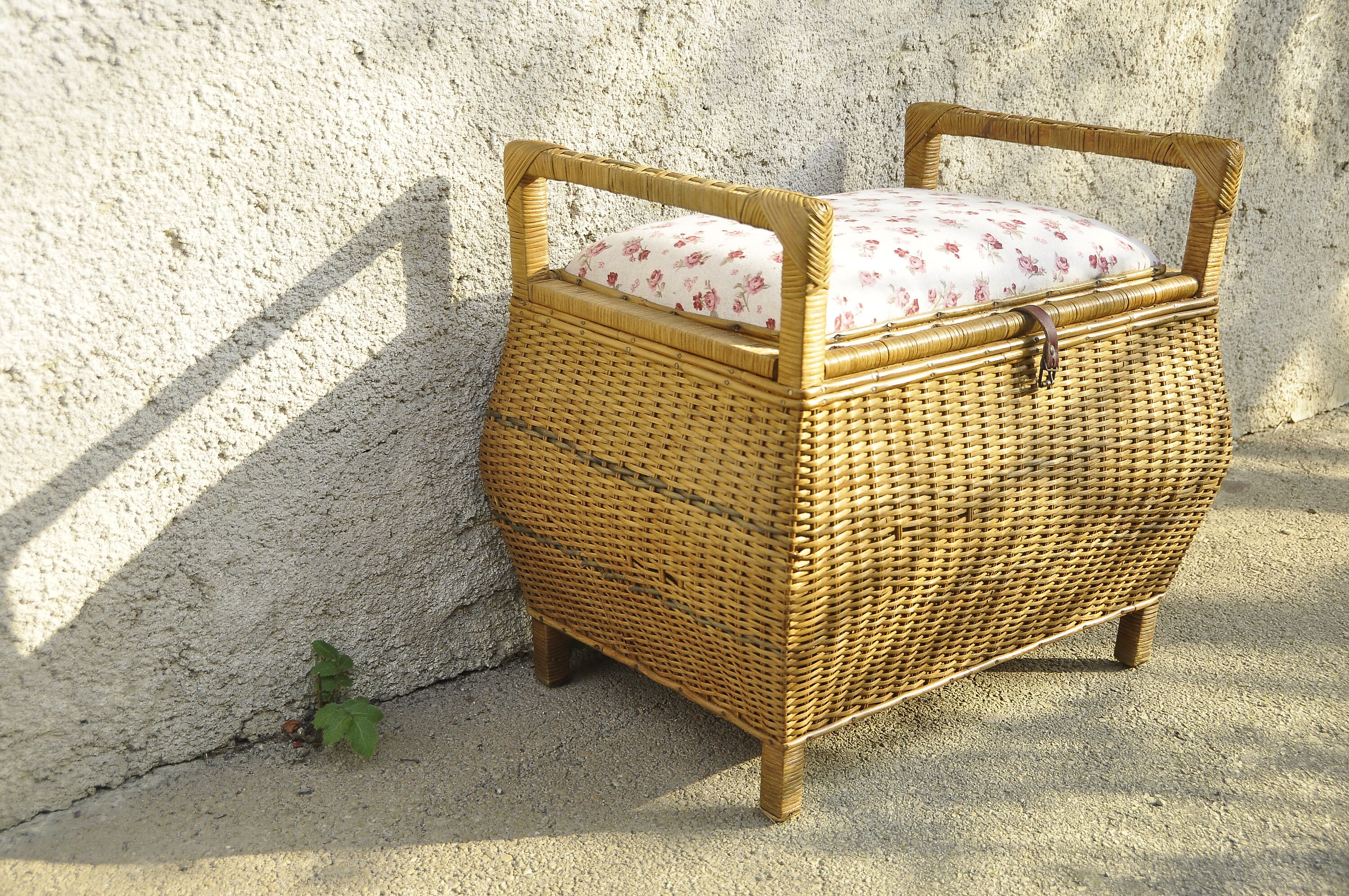 Antique Wicker Seat Hallway Storage Bench Seat With Storage - Etsy