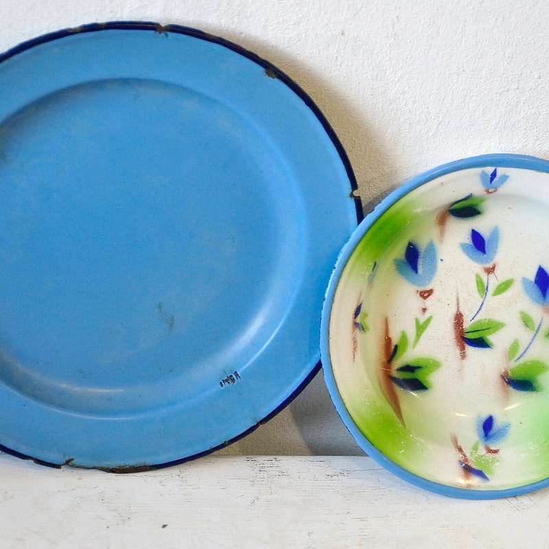 Blue Plate - Etsy
