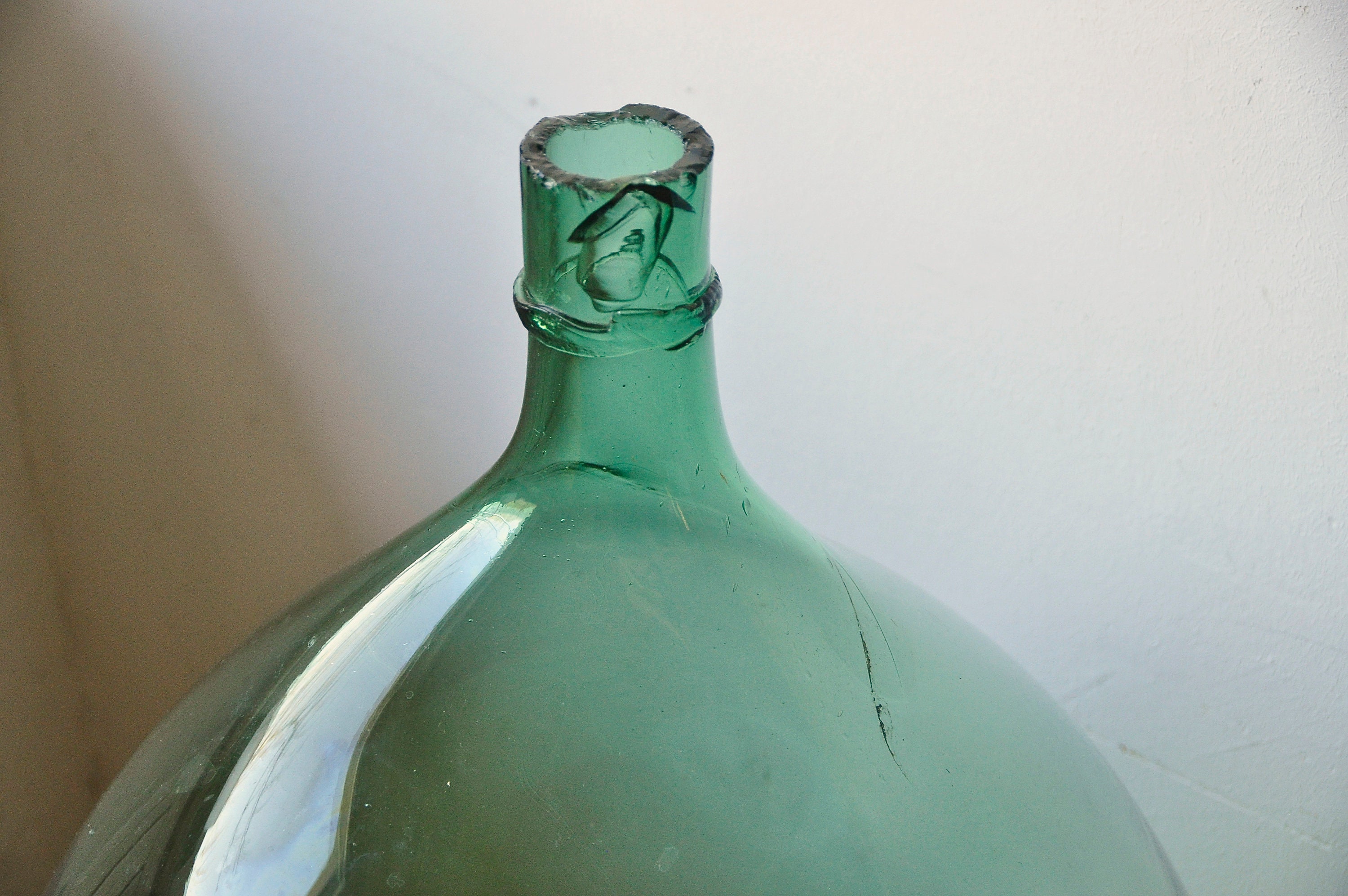 Antique Demijohn XXL Demijohn Green Demijohn Green Carboy | Etsy