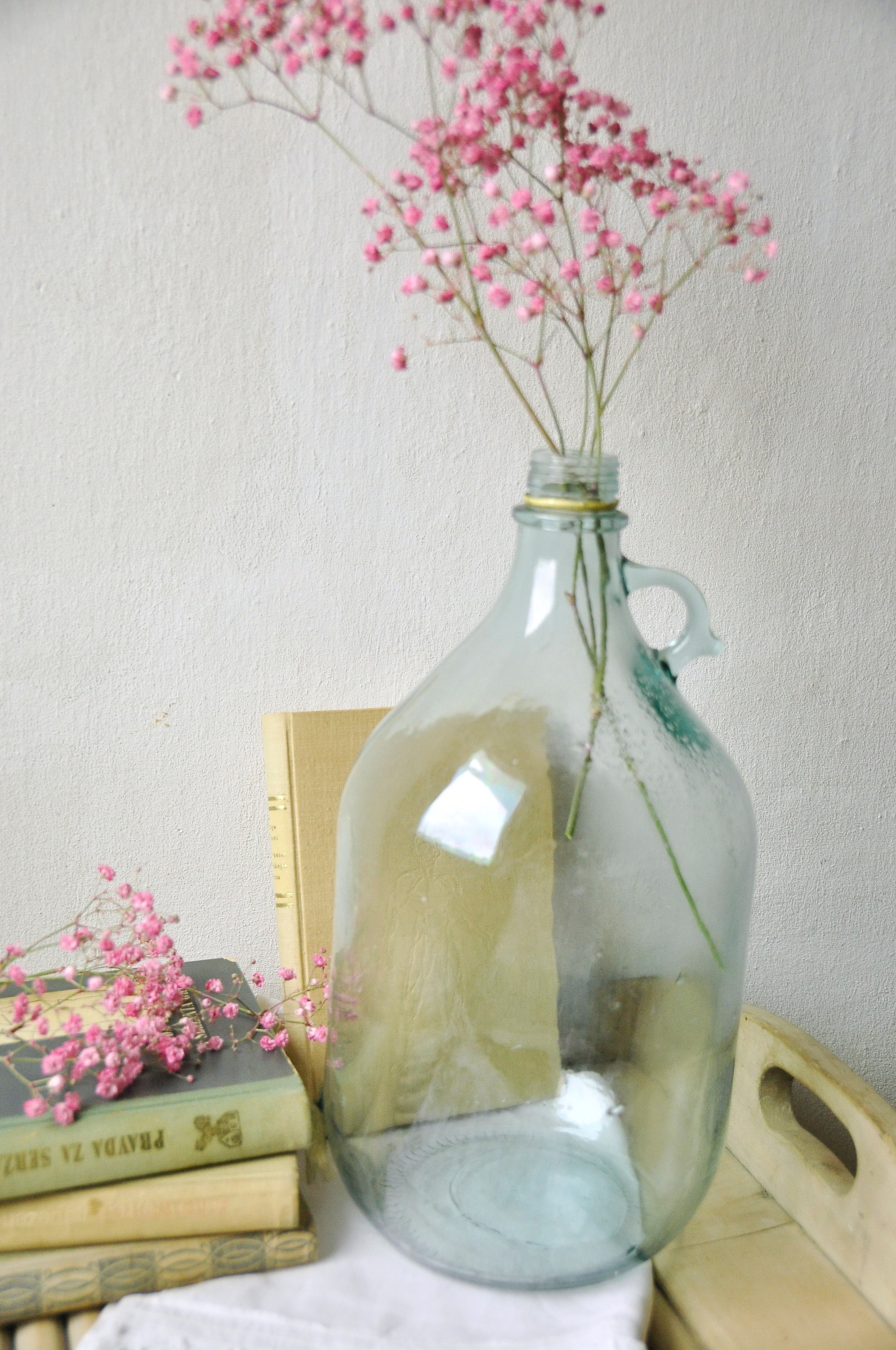 Vintage Blue Demijohn Light Blue Demijohn Light Blue Vase - Etsy