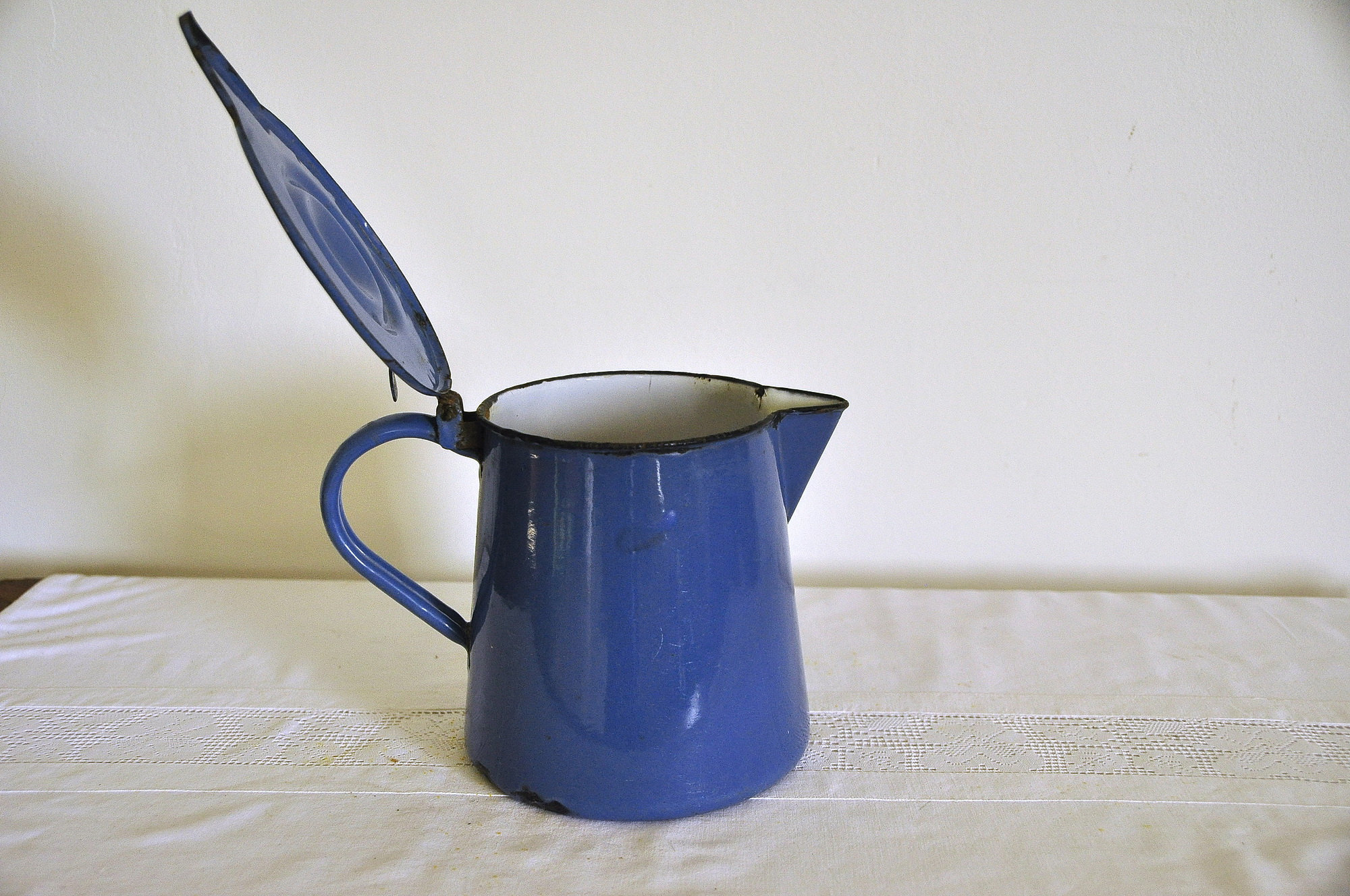 Rare Vintage Enamel Tea Pot Enamel Kettle Enamel Jug AW - Etsy