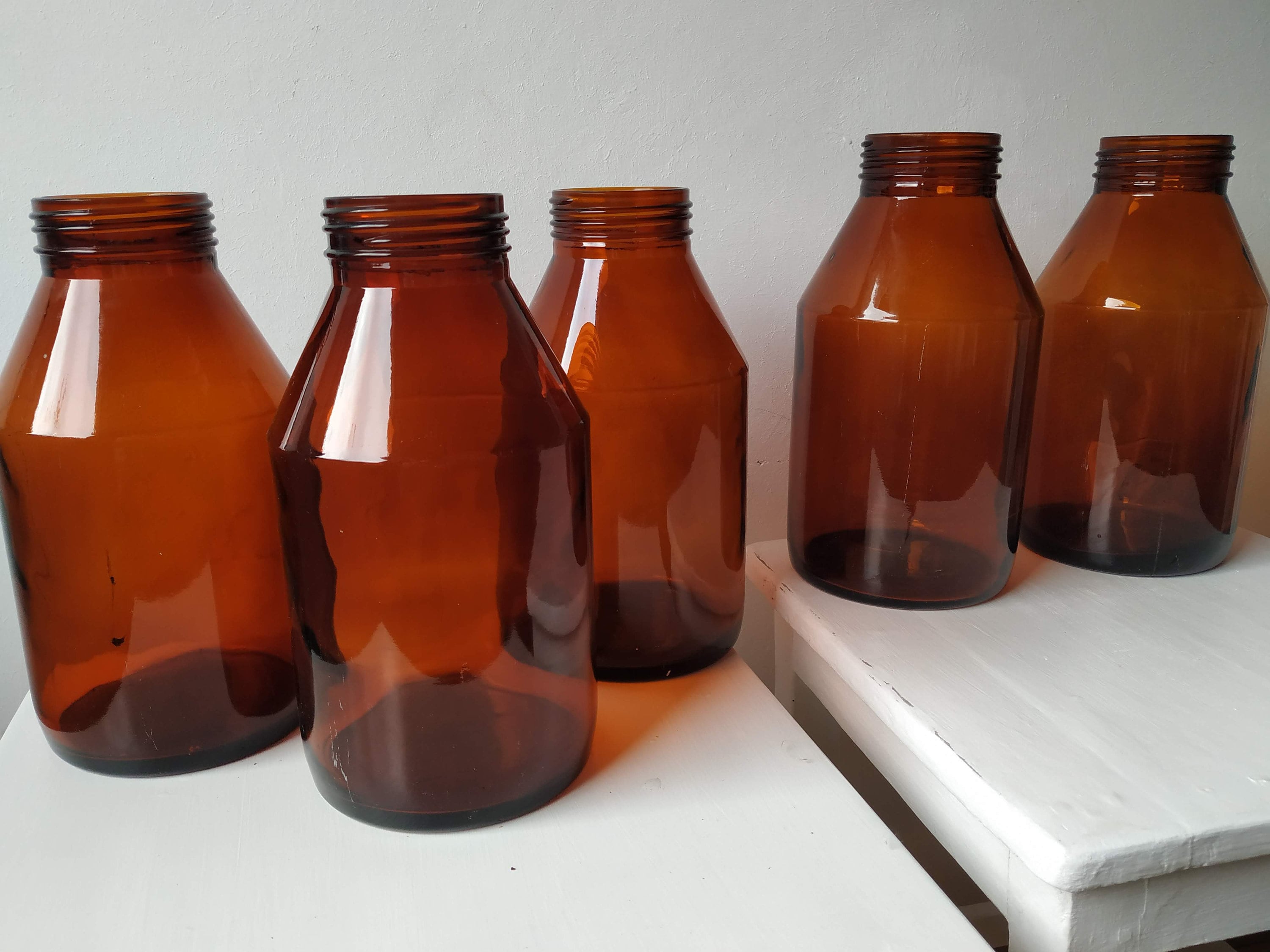 Vintage brown jar brown amber jar apothecary bottle | Etsy