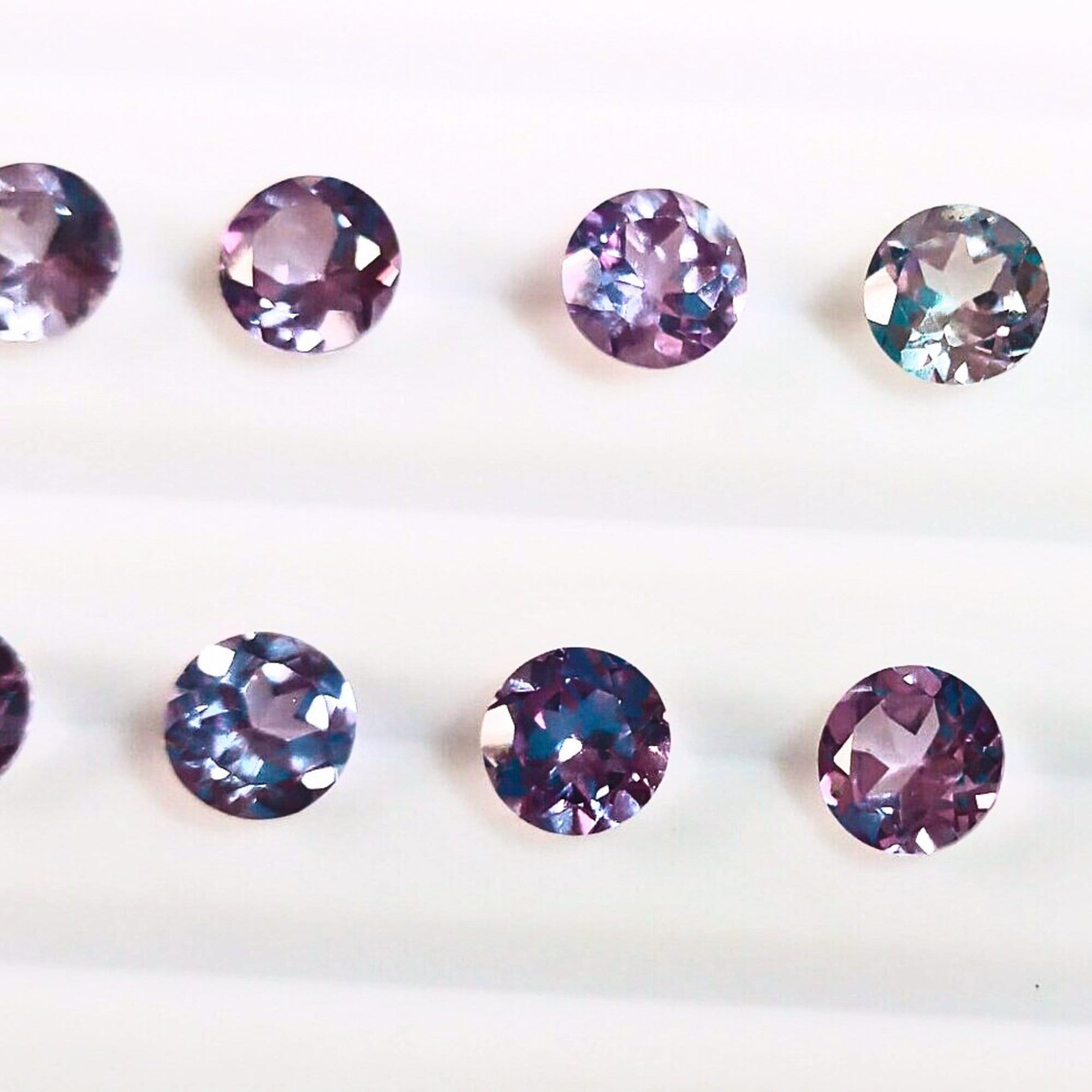 Alexandrite Stone Loose Faceted Brilliant Cut Gemstone for Jewellery ...