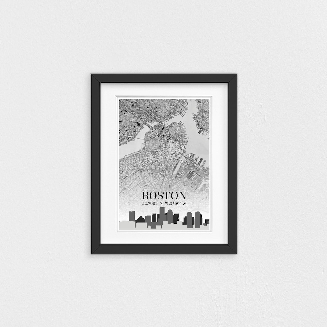 Boston, Printable Wall Decor, Boston Wall Art, Boston Wall Decor ...