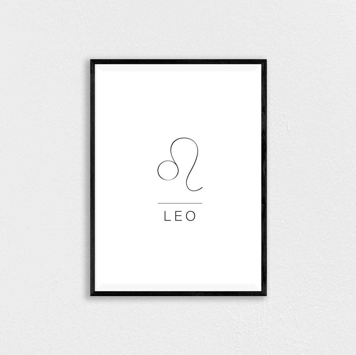 Leo Print, Astrology Poster, Minimalist Zodiac, Zodiac Sign, Minimalist ...