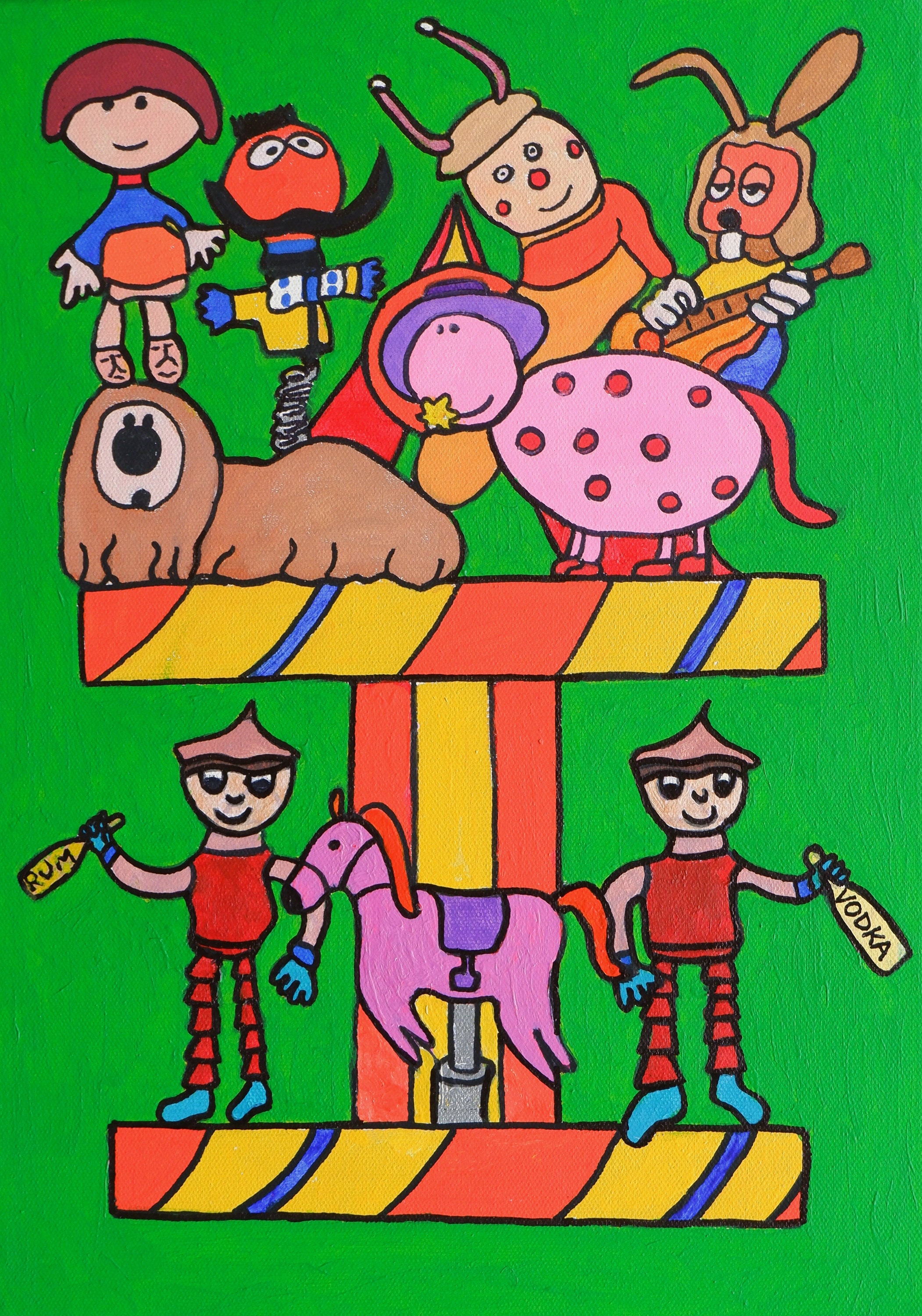 Signed Art Print - Magic Roundabout Featuring Bill and Ben COA Supplied ...
