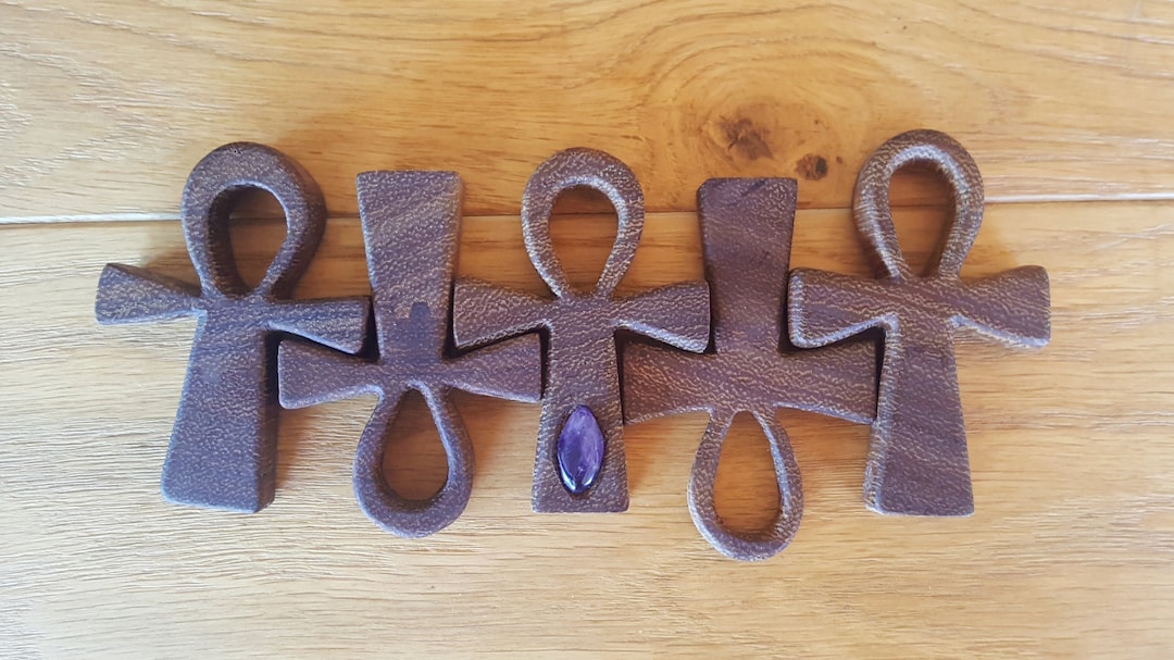 Egyptian Ankh - Hand Crafted, Pure Mahogany (personalisation Available ...