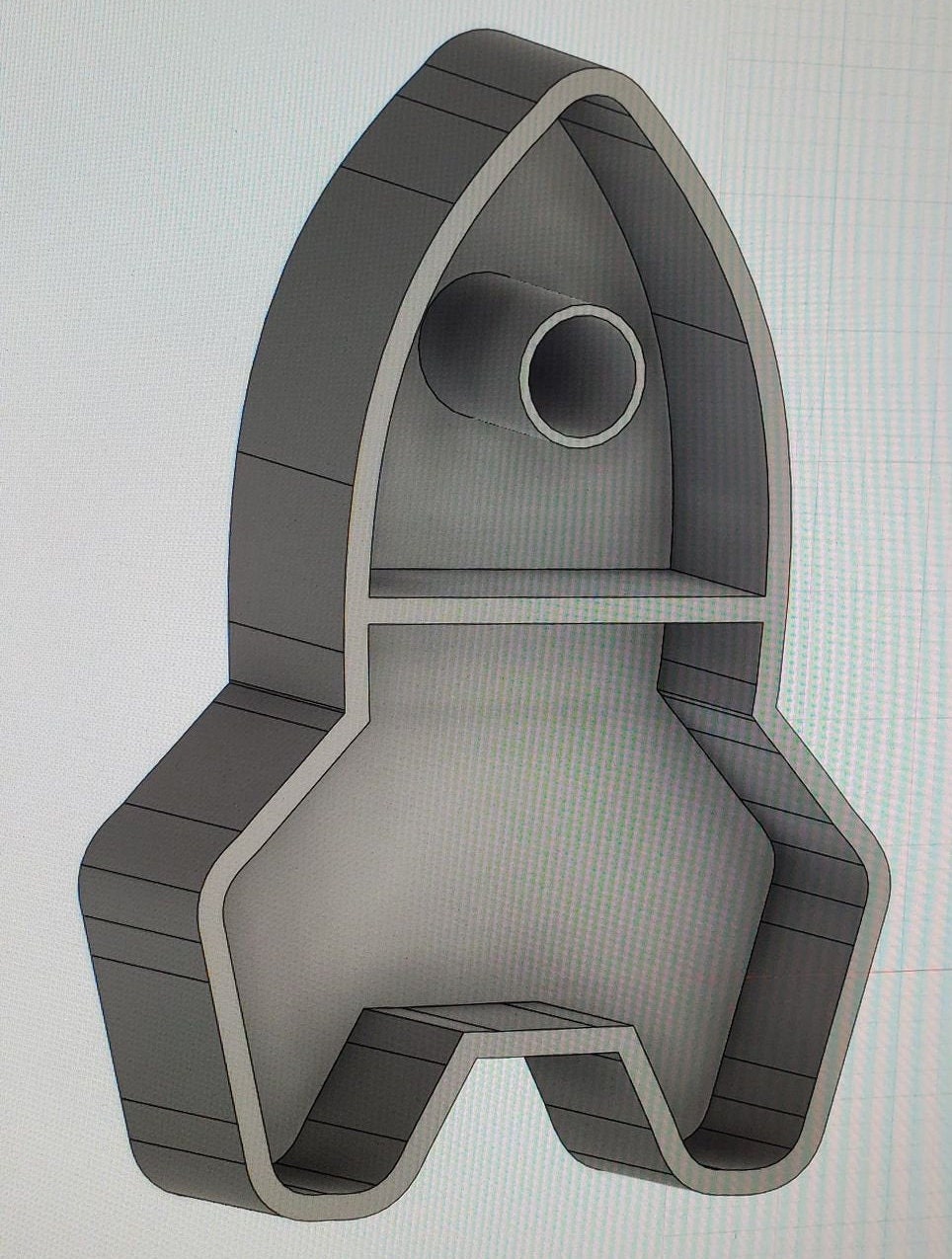 STL FILE Rocket Ship Shelf - Etsy