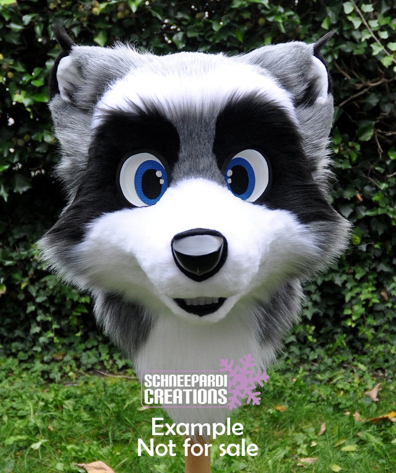 Head Base Toony Raccoon / Fox Moving Static Jaw for Fursuits - Etsy