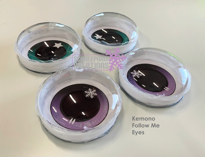 Kemono Eyes cute with Acrylic Domes for Kemono Head Base | Etsy