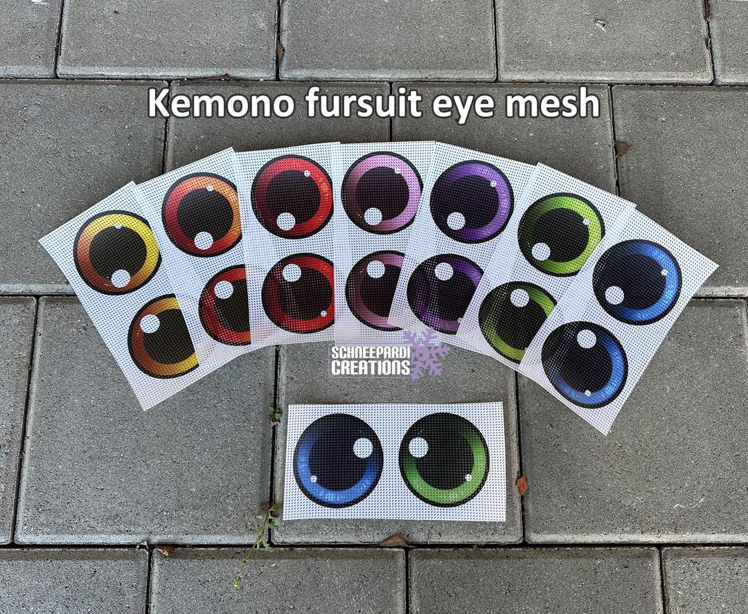 Kemono Fursuit Eye Mesh for Fursuits, Cosplay, Costumes - Etsy