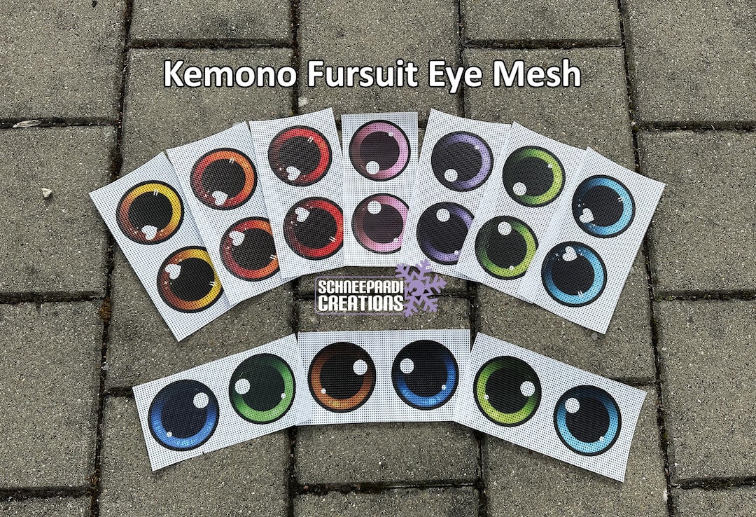 Kemono Fursuit Eye Mesh for Fursuits, Cosplay, Costumes - Etsy