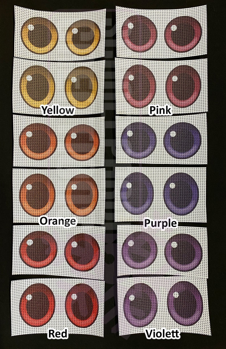 Toony Fursuit Eye Mesh for Fursuits, Cosplay, Costumes - Etsy