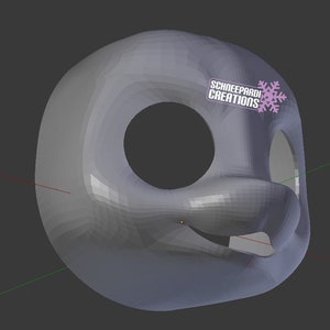 Head Base Kemono Otter / Seal Moving Static Jaw for Fursuits, Mascots ...