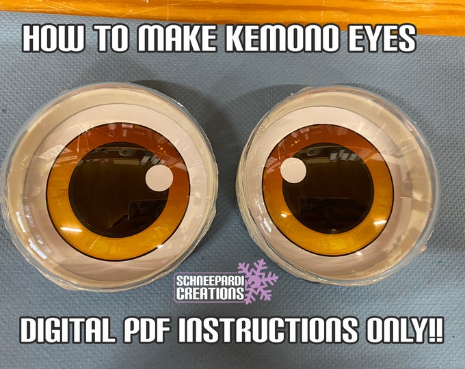 DIGITAL How to Make Kemono Eyes Instruction Manual Digital - Etsy