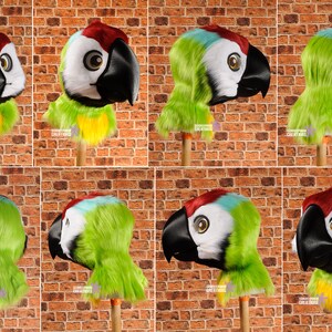 Head Base Toony Parrot / Macaw / Bird Moving Static Jaw for Fursuits ...