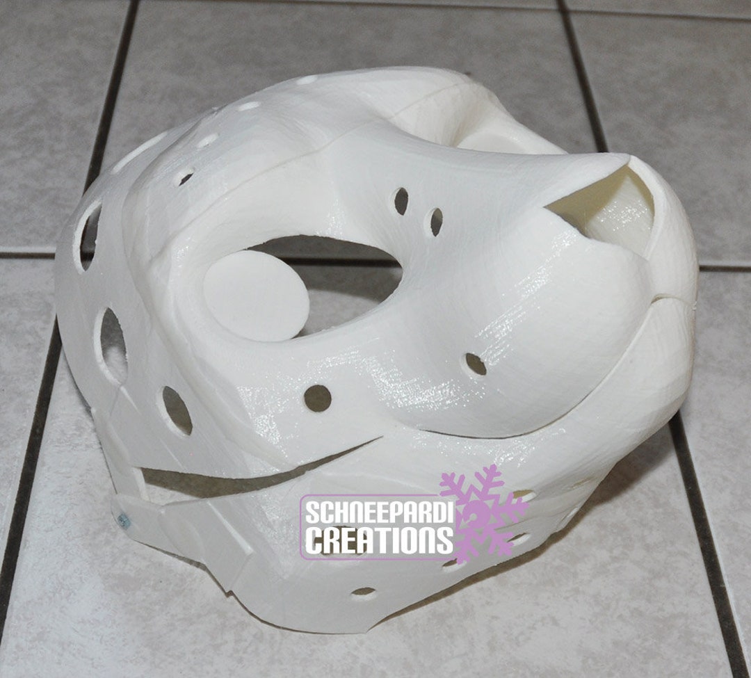 Head Base Realistic Small Feline / Cat Moving Jaw for Fursuits, Mascots ...