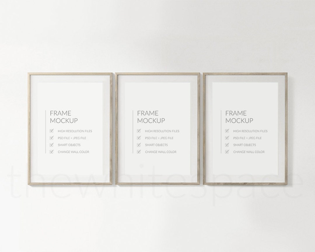 Mockup,frame Mockup,3 Frames Mockup Triptic Mockup,set of Frames,modern ...